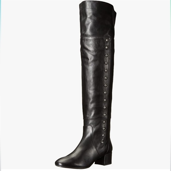 Charles David | Shoes | Charles David Boots Black Leather Overtheknee ...